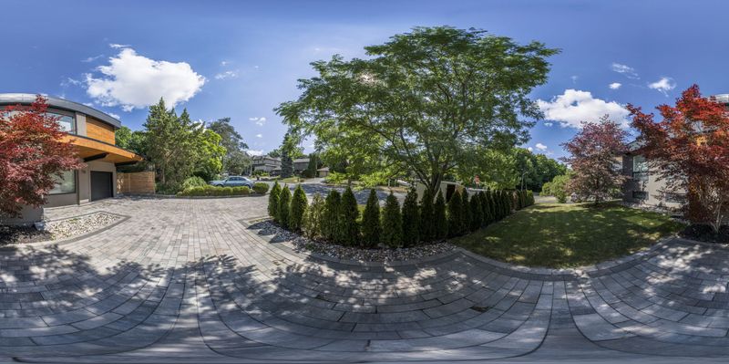 Toronto Suburb: Residential Street View HDRi Maps and Backplates