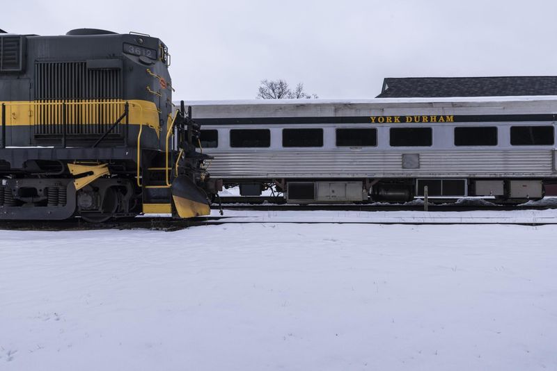 Train on Railroad Track in Toronto, Canada HDRi Maps and Backplates