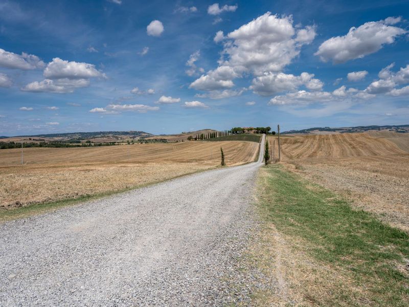 Tuscan Road in Italy: A Rural Landscape HDRi Maps and Backplates