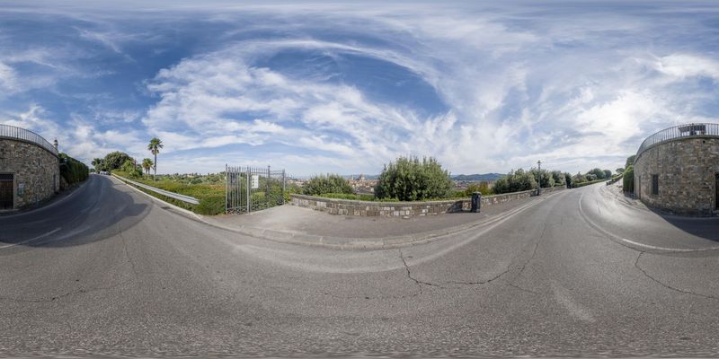 Tuscany, Italy: A Top-Down Road Through the Landscape HDRi Maps and ...