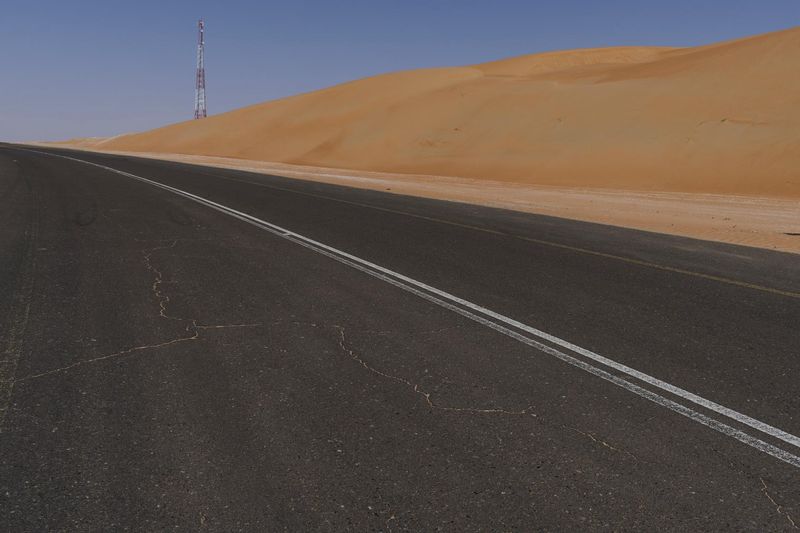 UAE Liwa Desert Road Adventure HDRi Maps and Backplates
