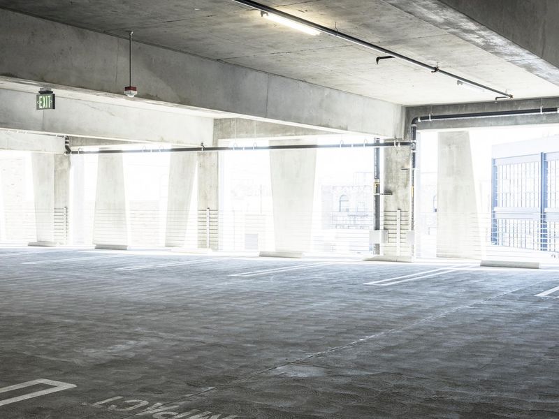 Urban Architecture: Cityscape with Parking Garage and Walkway HDRi Maps ...