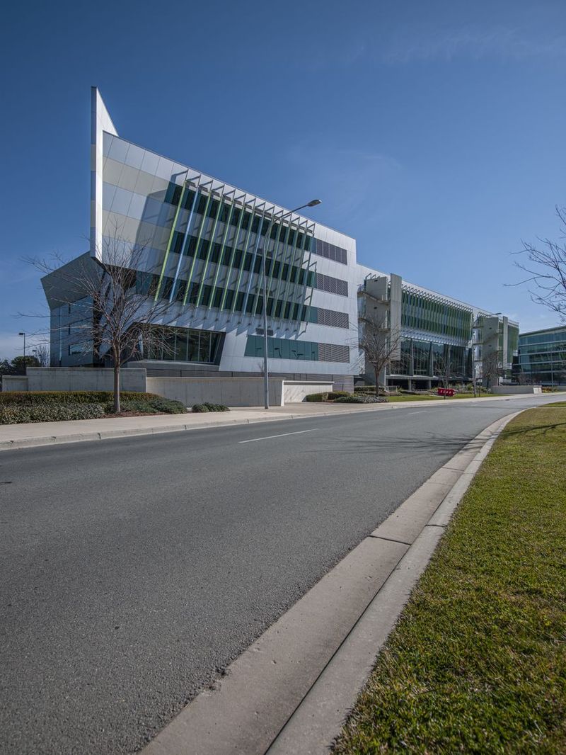 Urban Architecture under Clear Sky with Green Grass HDRi Maps and ...