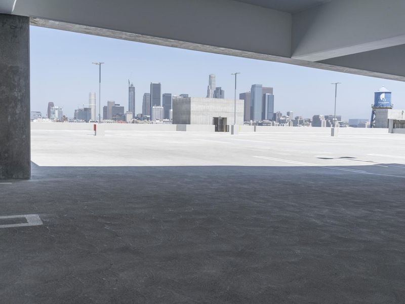 Urban Cityscape of Concrete Architecture Skyline HDRi Maps and Backplates