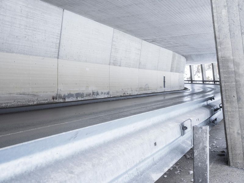 Urban Cityscape with Curved Road Bridge and Water HDRi Maps and Backplates