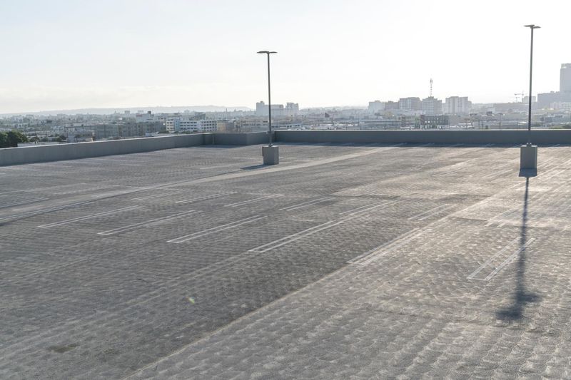 Urban Cityscape in a Large Parking Lot HDRi Maps and Backplates