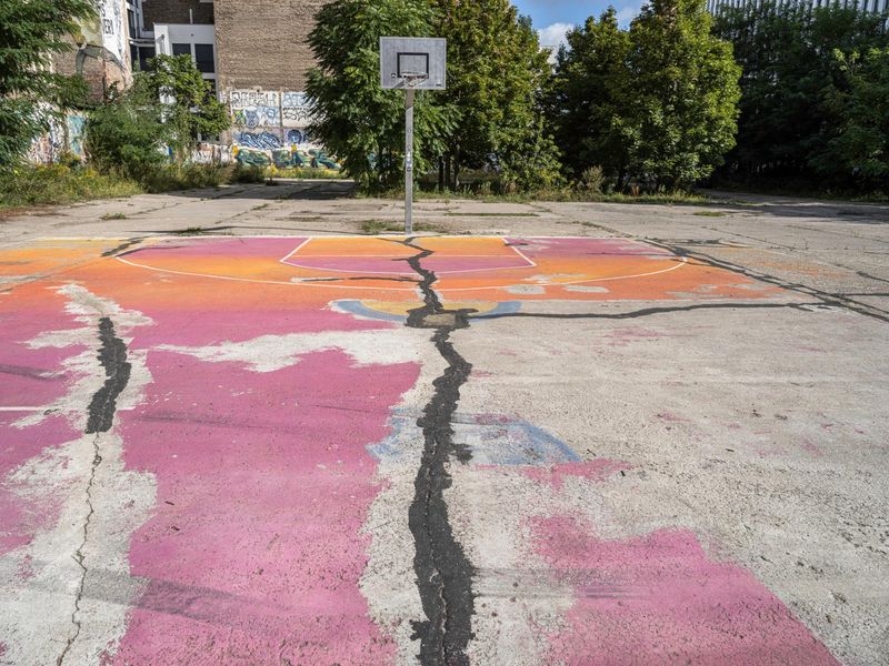 Urban Design in Berlin: Courtyard Wall with Graffiti HDRi Maps and ...