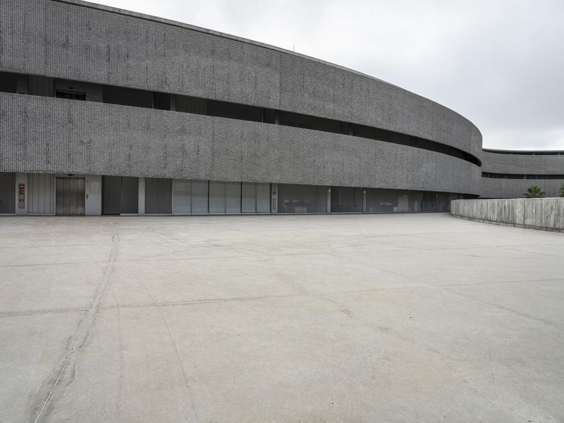 Urban Design of Community Center in Concrete Building HDRi Maps and ...