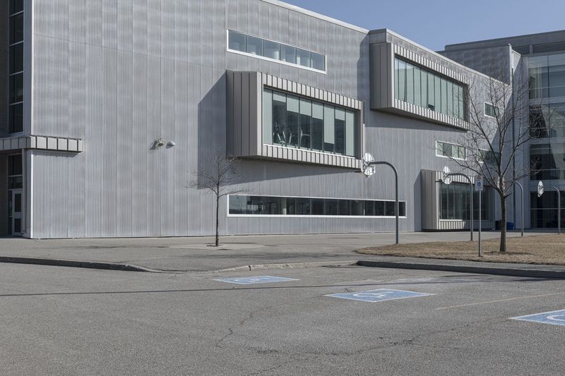 Urban Design: Facade with Metal Wall in a Business District HDRi Maps ...