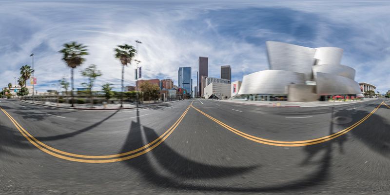 Urban Design: High-Rise Buildings and Skyscrapers in Los Angeles HDRi ...
