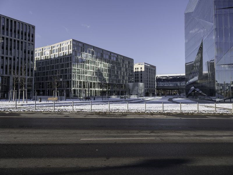 Urban Design: High Rise Buildings in the Daytime HDRi Maps and Backplates