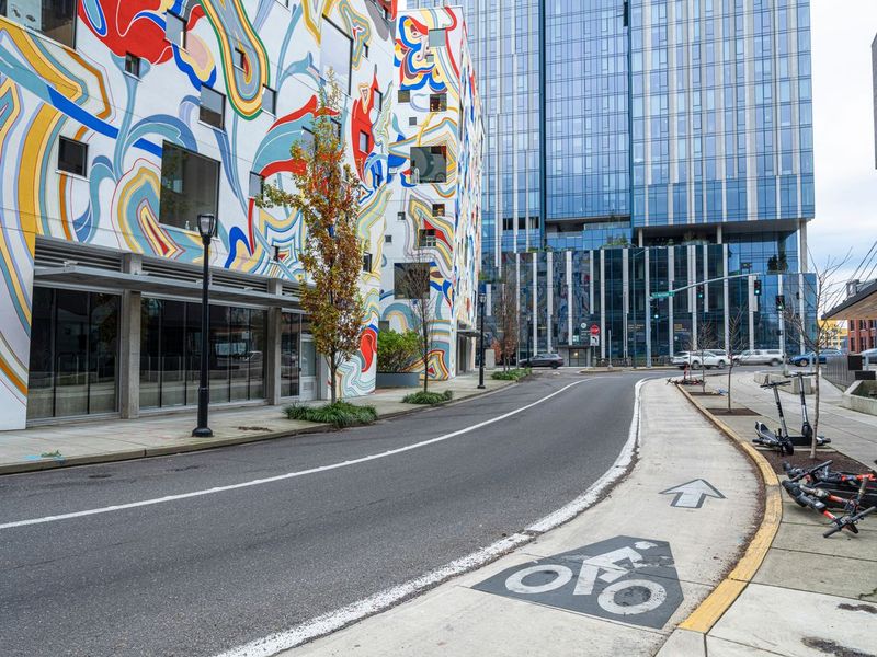 Urban Design and Modern Architecture in Portland's Art District HDRi ...