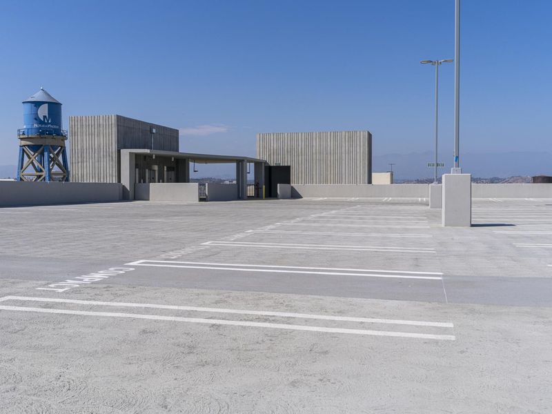Urban Design: Parking Lot Modern Architecture HDRi Maps and Backplates
