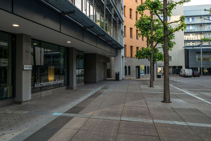 Urban Design in Stuttgart: A Plaza with Restaurants