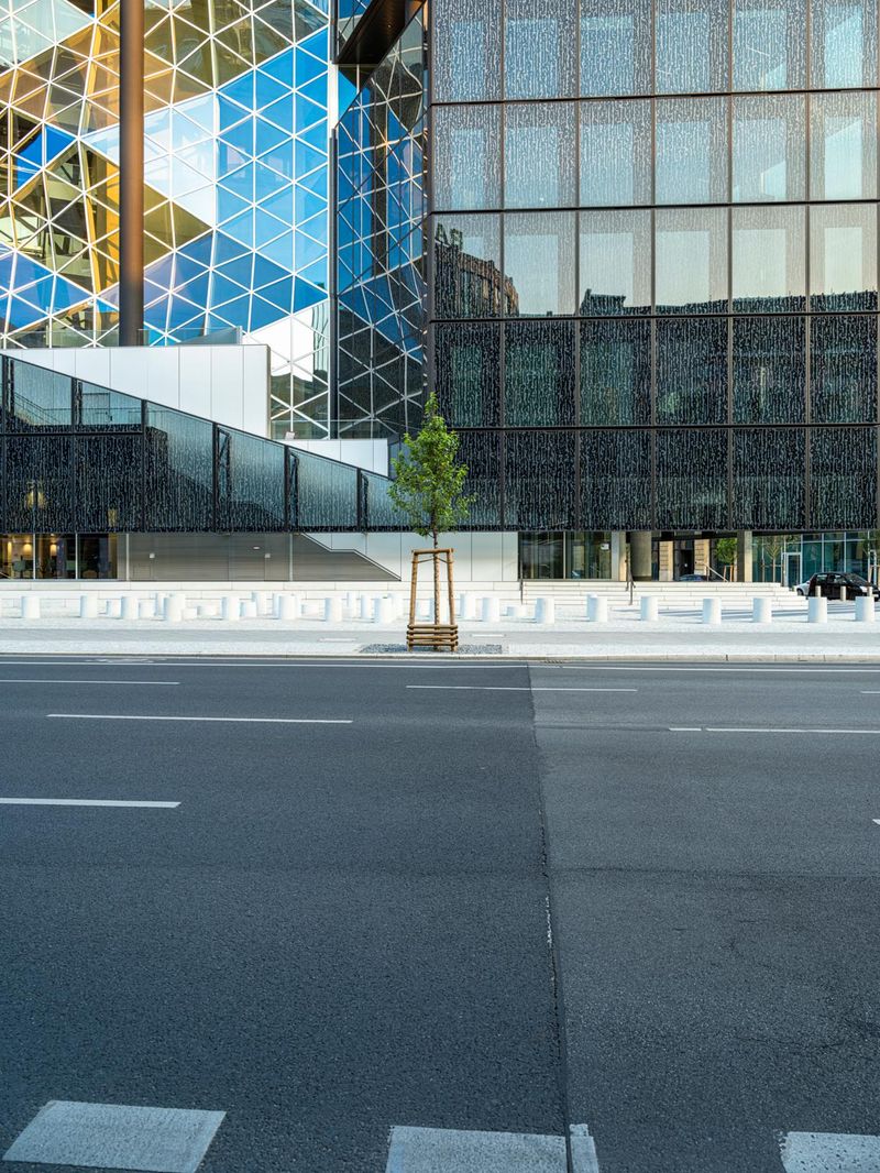 Urban High-Rise: A Fascinating Facade with Glass Walls HDRi Maps and ...