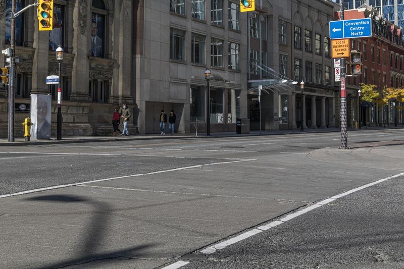 Urban Intersection in Toronto, Ontario, Canada HDRi Maps and Backplates