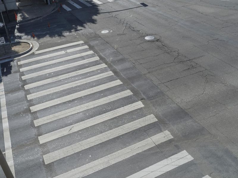Urban Intersection with White Lines and Zebra Crossing HDRi Maps and ...