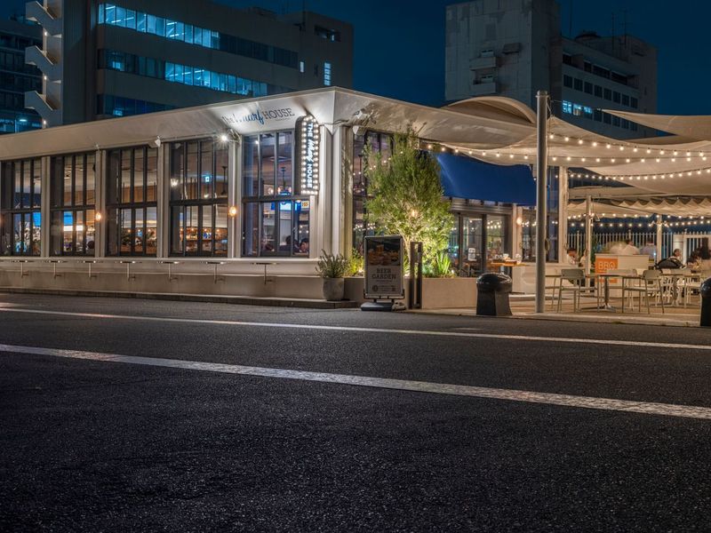 Urban Japan at Night: A City Illuminated by Lights HDRi Maps and Backplates