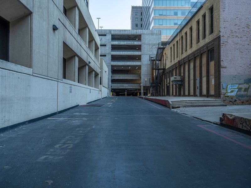 Urban Landscape: Asphalt Roads and Parking Decks in the City HDRi Maps ...