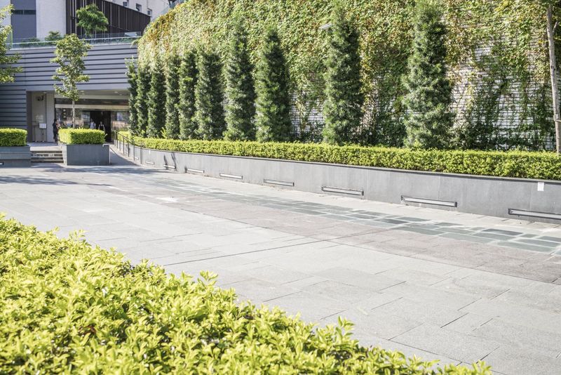 Urban Landscape with Building and Trees HDRi Maps and Backplates