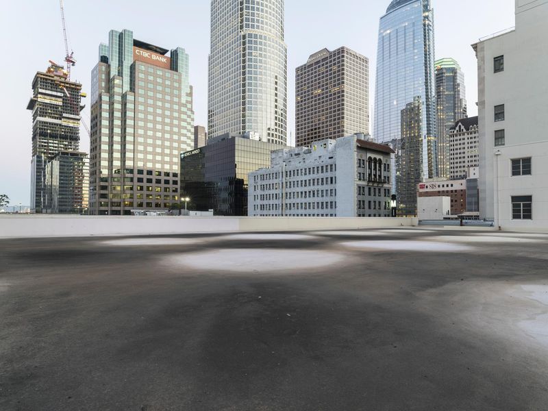 Urban Landscape with City Buildings and Empty Parking Lot HDRi Maps and ...