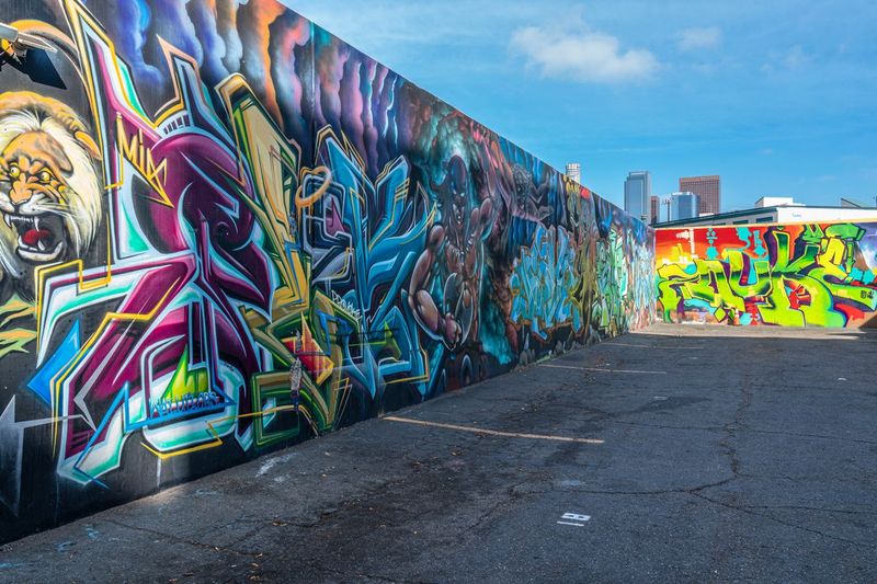 Urban Life in Los Angeles: The Graffiti Wall HDRi Maps and Backplates