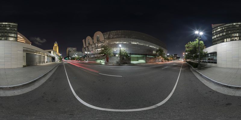 Urban Metropolis: A Night View of High-Rise Buildings HDRi Maps and ...