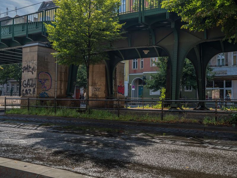 Urban Roads in Berlin, Germany HDRi Maps and Backplates