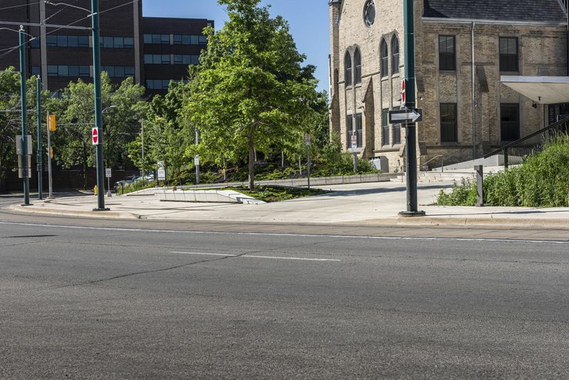Urban scene in Toronto, Canada with modern architecture and clear sky ...