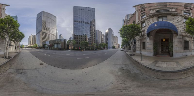 Urban Setting: A Fish Eye View HDRi Maps and Backplates