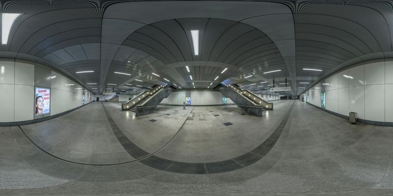 Urban Symmetry in a European City: Exploring Modern Architecture HDRi ...