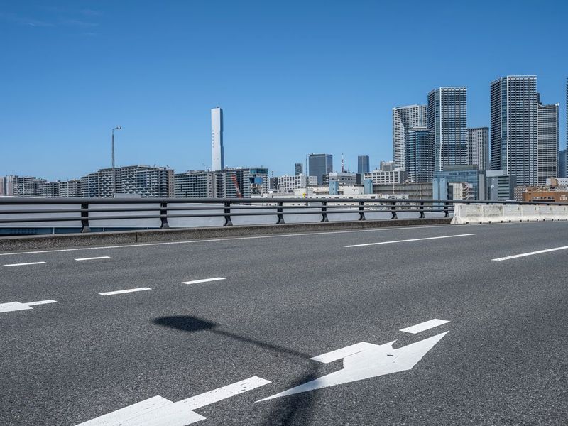 Urban Tokyo Skyline: Bridges and Clouds HDRi Maps and Backplates