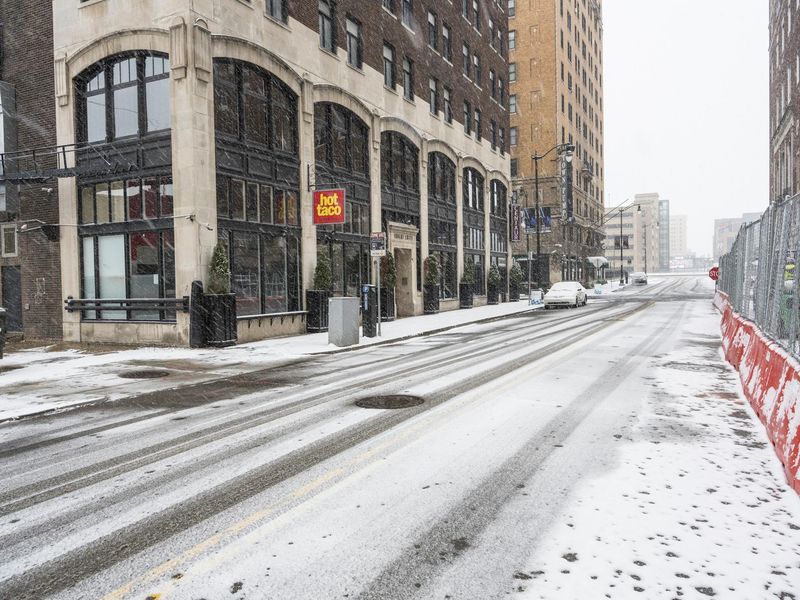 Urban Winter Landscape in Detroit HDRi Maps and Backplates