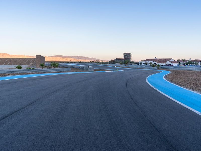 USA Asphalt Racetrack at Dawn: Clouds Looming Over the Horizon - HDRi ...