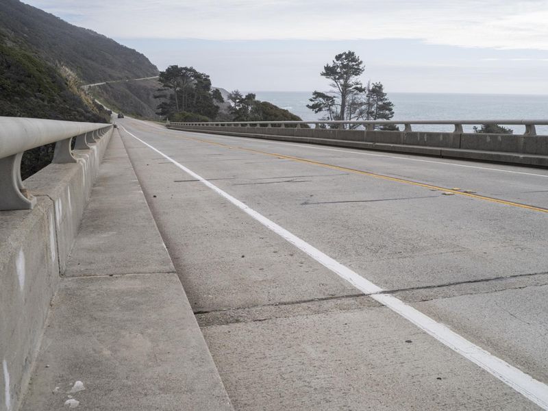 USA Highway Through Big Sur's Mountainous Terrain HDRi Maps and Backplates