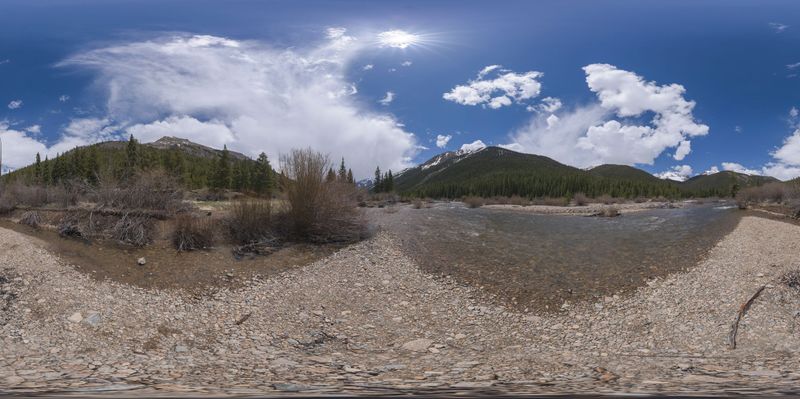 USA Nature: River Flowing Through Utah on a Sunny Day HDRi Maps and ...
