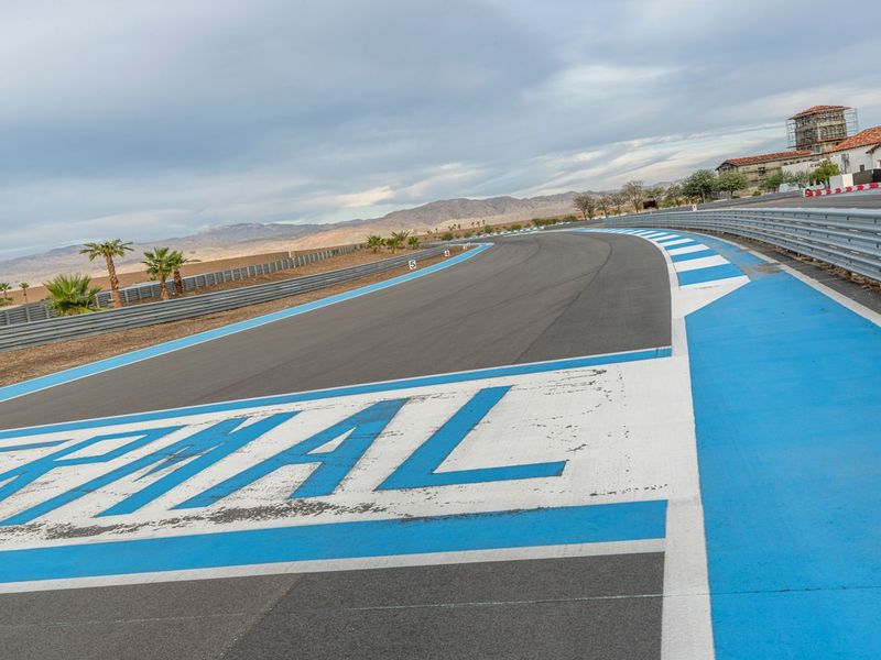 Race Track on Asphalt Road in USA HDRi Maps and Backplates