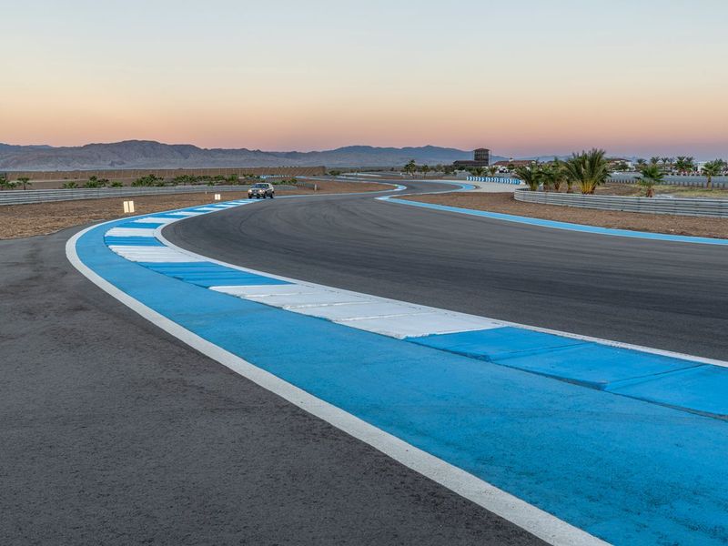 USA Race Track at Dawn: A Thrilling Atmosphere HDRi Maps and Backplates