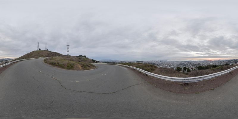 USA Street View: Captured with a Fish-Eye Lens HDRi Maps and Backplates