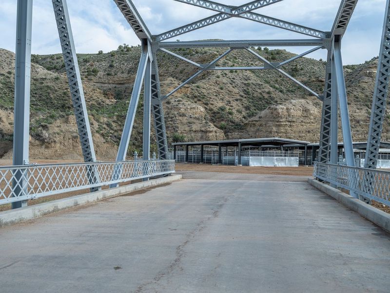 Utah's Asphalt Bridge: Crossing Over a Majestic Mountain River HDRi ...