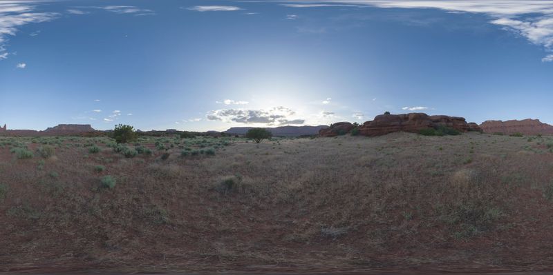 Utah Dawn Landscape: Open Space and Clear Skies HDRi Maps and Backplates