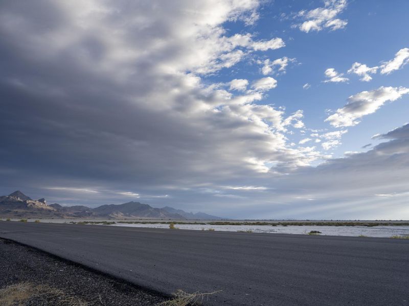 Utah Dawn On Road Through Desert Mountains HDRi Maps and Backplates