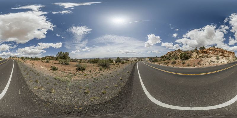 Utah's Daytime Landscape: A Scenic View - HDRi Maps and Backplates