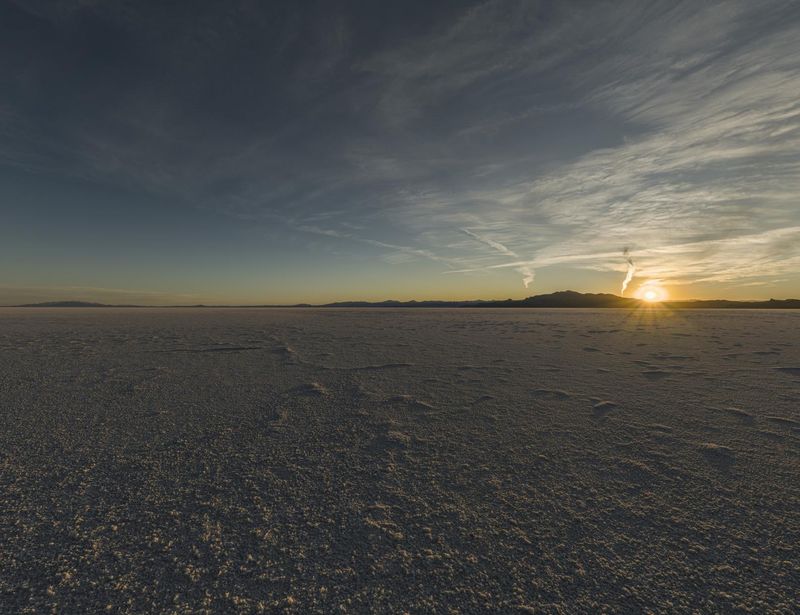 Utah Desert Landscape at Dawn with Sun HDRi Maps and Backplates