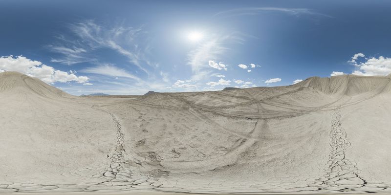 Utah Desert Landscape: River and Greenery HDRi Maps and Backplates