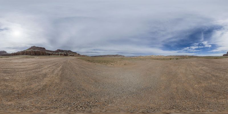 Utah Desert: Mountains and Dirt Roads HDRi Maps and Backplates