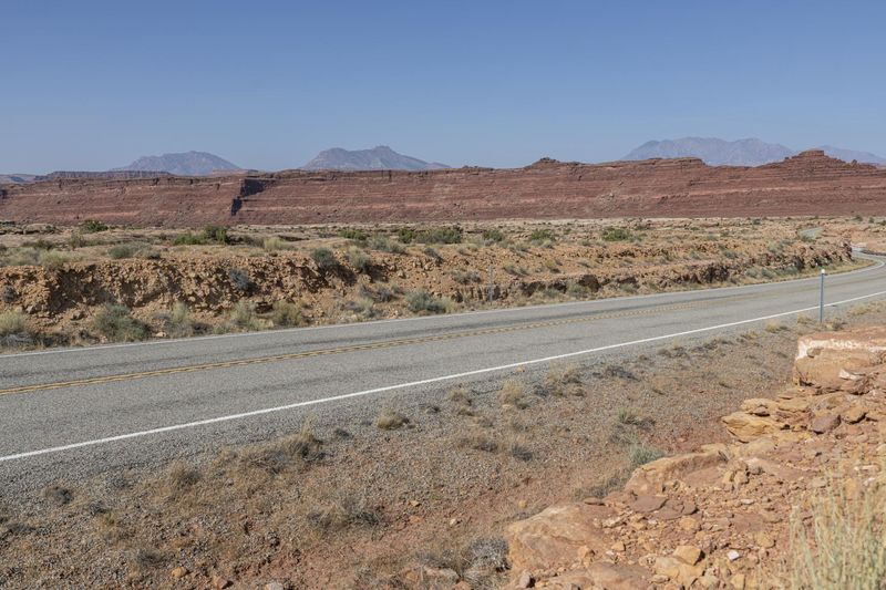 Utah Desert Road Curves through Red Rock HDRi Maps and Backplates