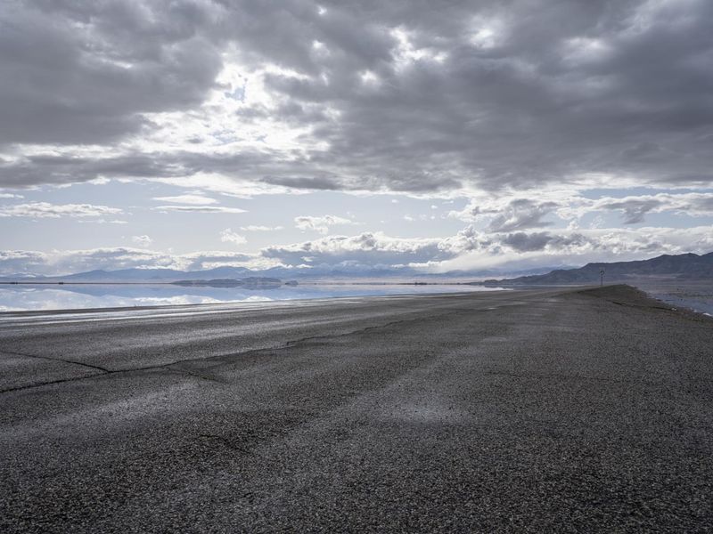 Utah Dirt Road With Ocean, Mountain, and Cloudy Day HDRi Maps and ...