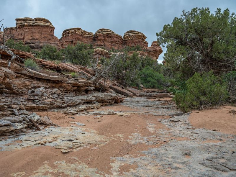 Utah's Gloomy Red Rock Landscape HDRi Maps and Backplates