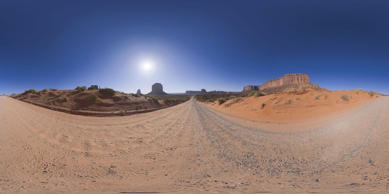 Utah Landscape under Clear Skies and Sunshine HDRi Maps and Backplates